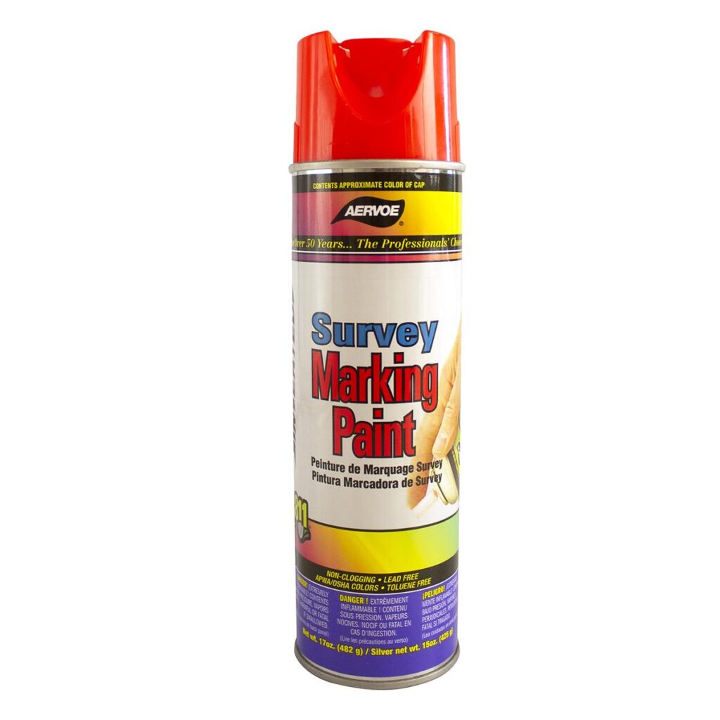 Aervoe 220 Fluorescent Red Survey Marking Paint - Frontier Precision Shop